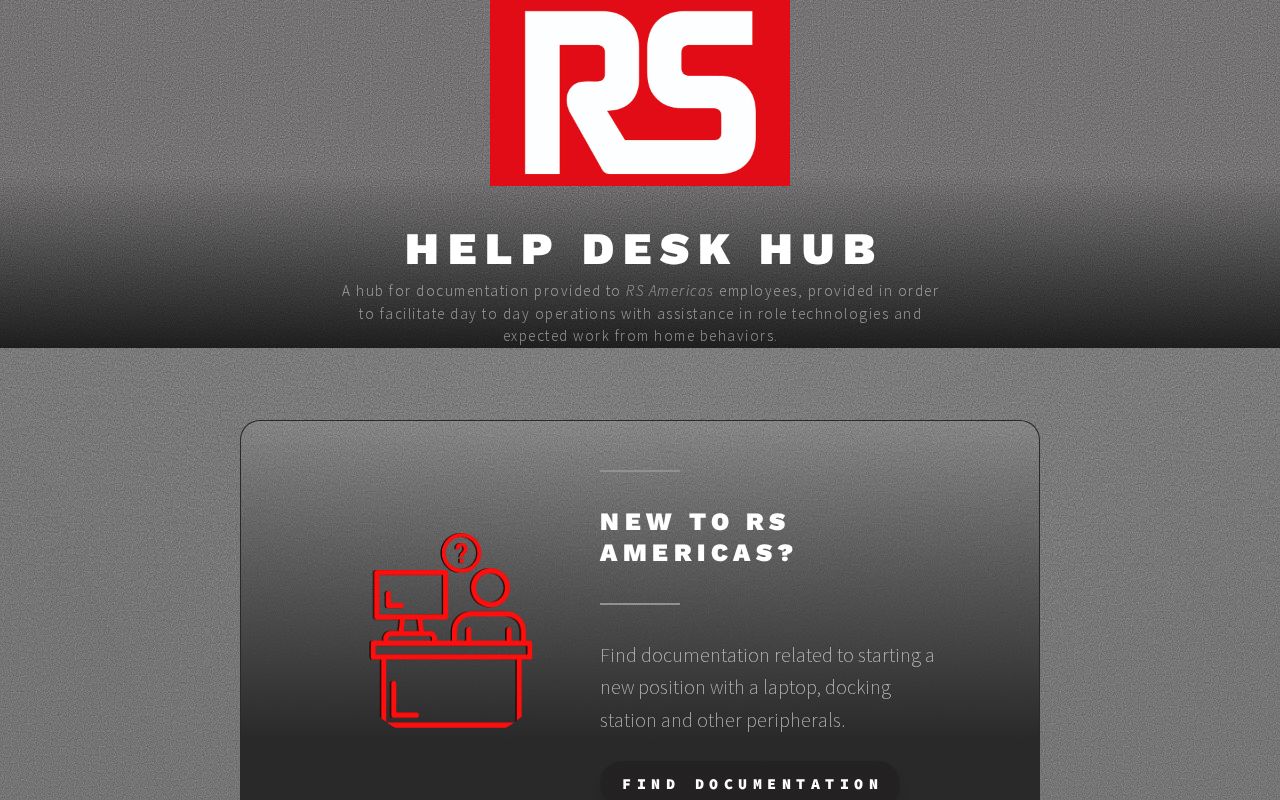 RS Americas Help Desk Hub